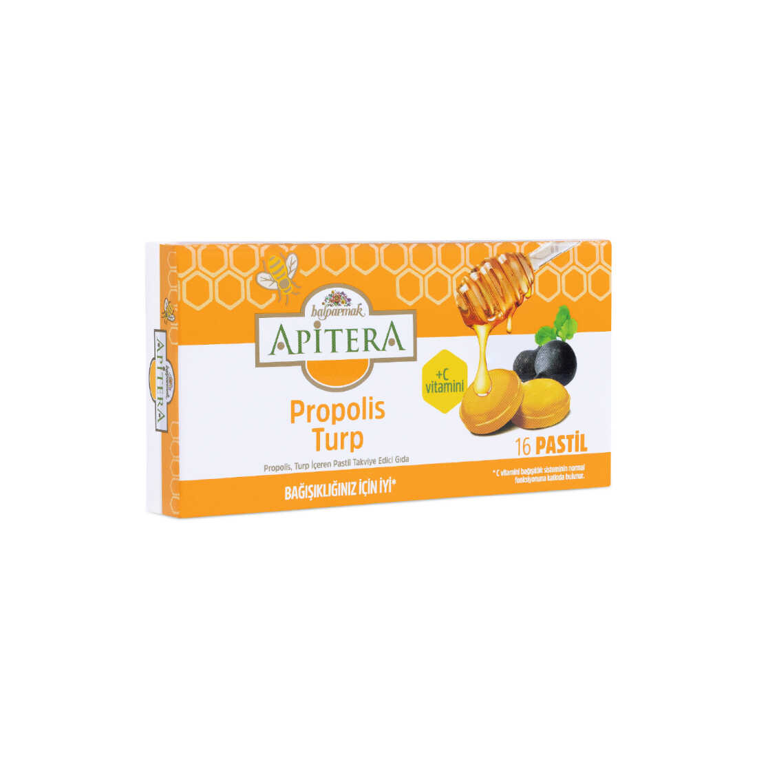 Apitera Doğal Bal, Turp, Kurkumin, C Vitamini ve Propolis İçeren ...
