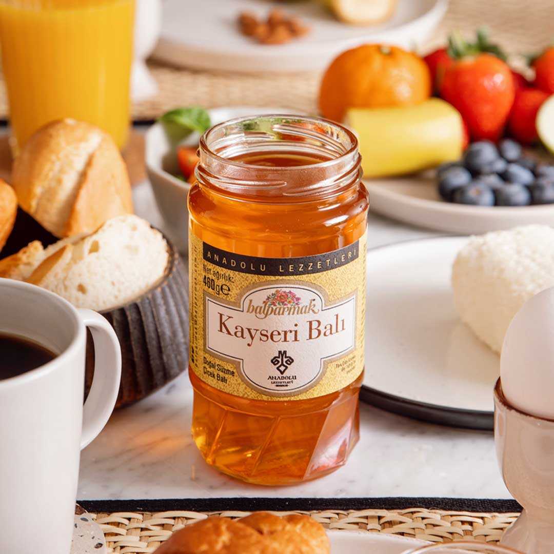 Anatolian Tastes Blossom Honey from Kayseri- 460 g | Glass Jar | Balparmak